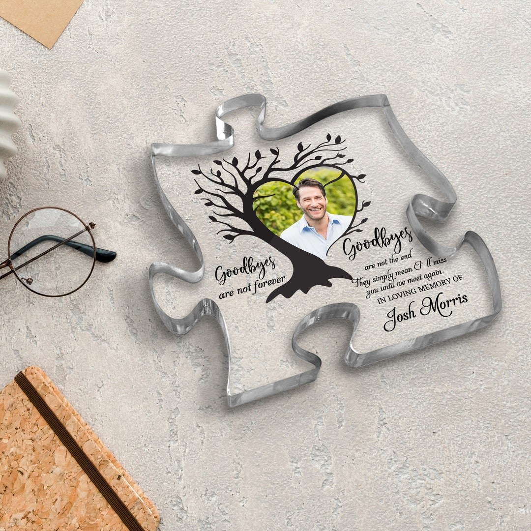 Personalized Acrylic Puzzle, Good Bye Are Not the End, Miss You Until ...