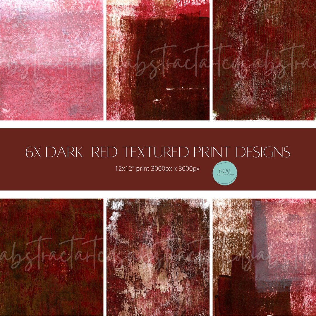 MAROON TEXTURED PRINTS Digital Downloads Junk Journal Printable Mixed ...