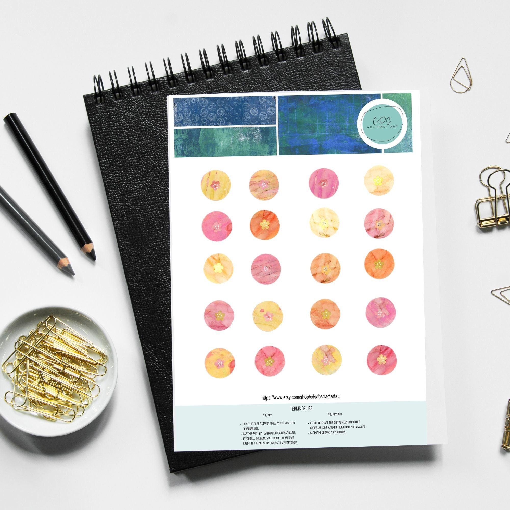 PASTEL FLOWERS FODDER Digital Printable Mixed Media Art Journaling ...