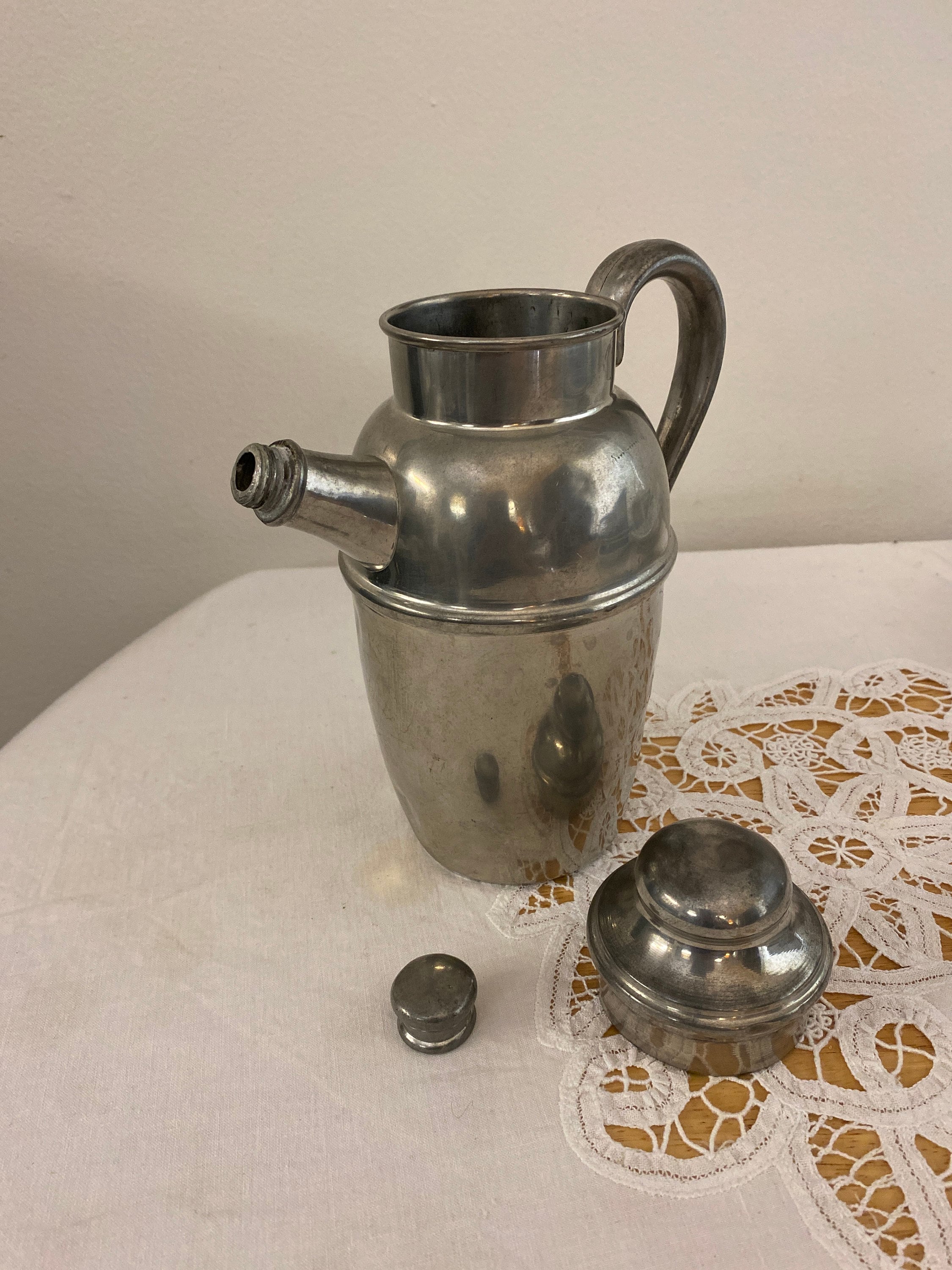 Vintage Federal Solid Pewter Teapot - Etsy