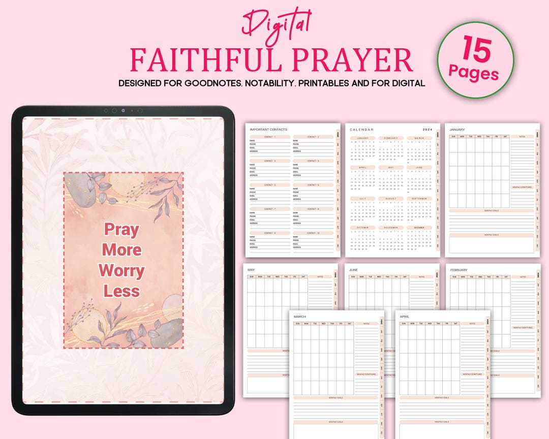Faithful in Prayer Journal, Prayer Journal for Women, Daily Prayer ...