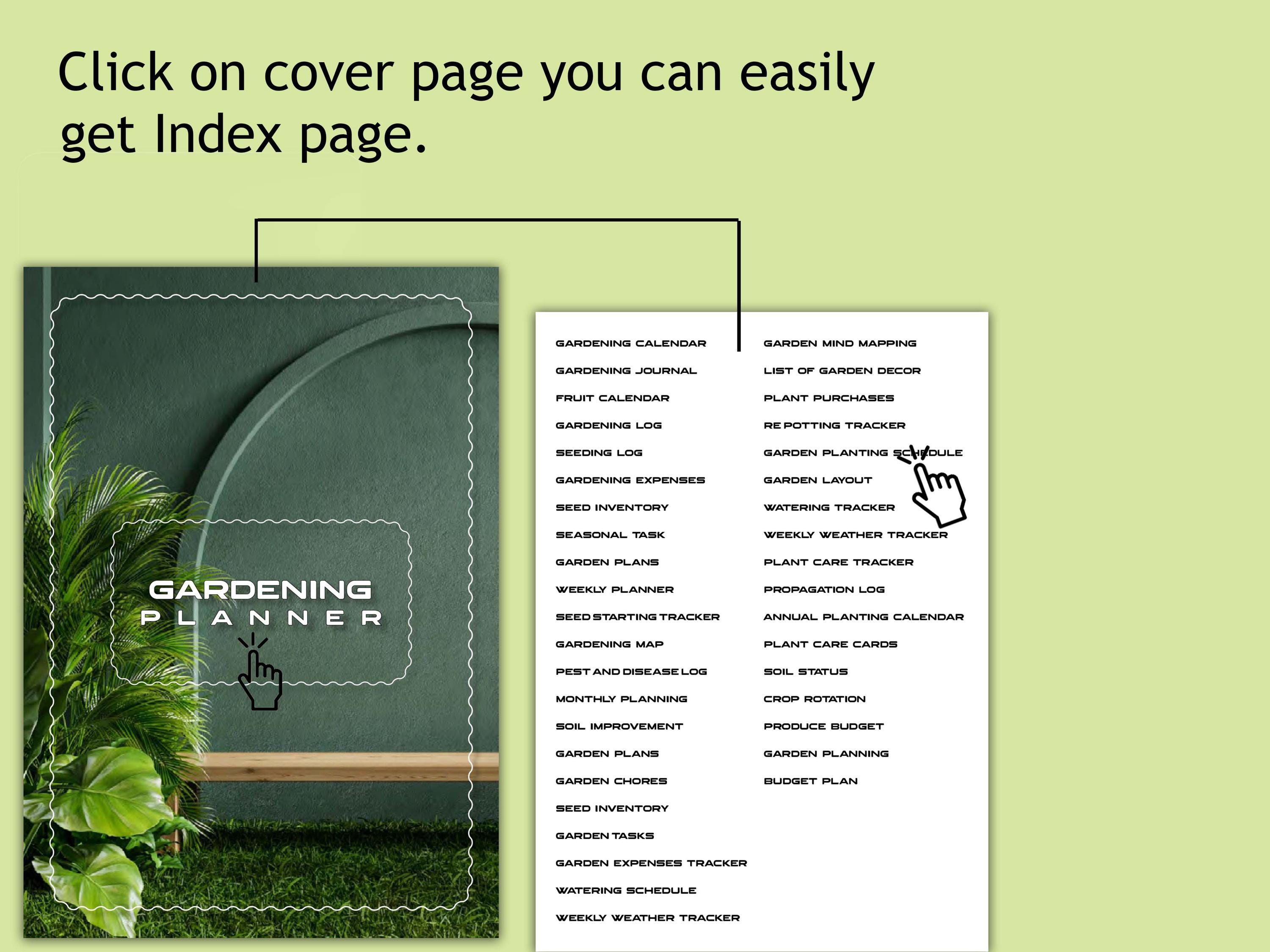 Gardening Planner Printable Pdf, Garden Journal Tracker Digital, Garden ...