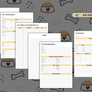 Dog Care Planner, Pet Care Organizer, Dog Health Tracker, Pet Schedule ...