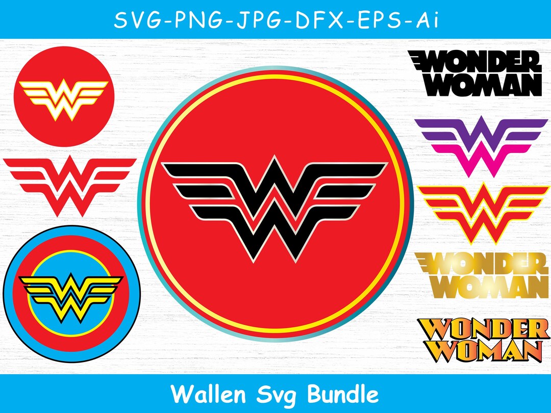 9 WONDER WOMAN Logo Svg, Wonder Woman Svg Bundle, Wonder Woman ...