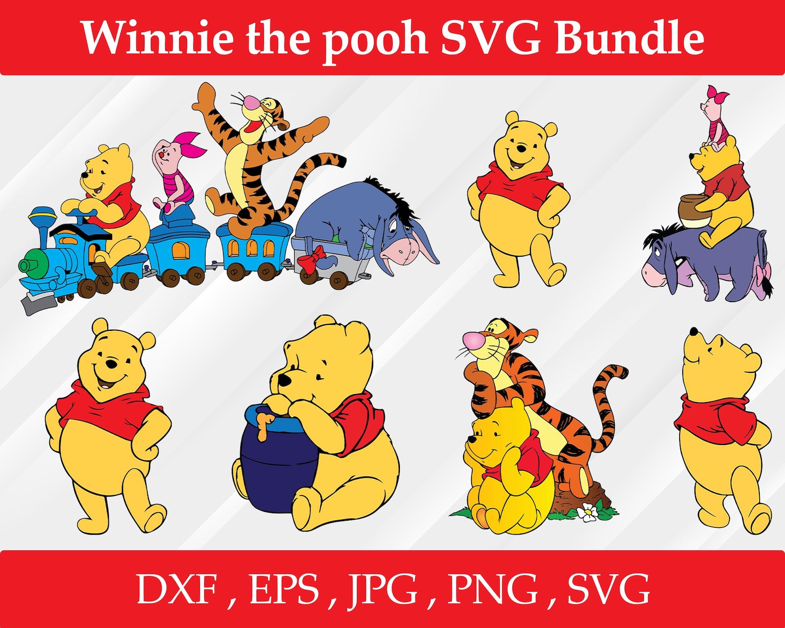 Winnie the Pooh Svg Bundle Winnie the Pooh Baby Shower Winnie the Pooh ...