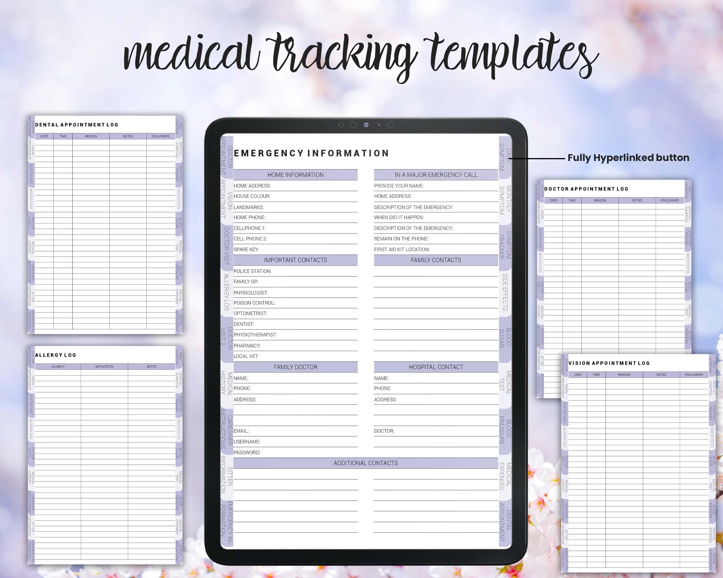 Medical Planner Printable, Healthcare Planner, Medication Tracker ...