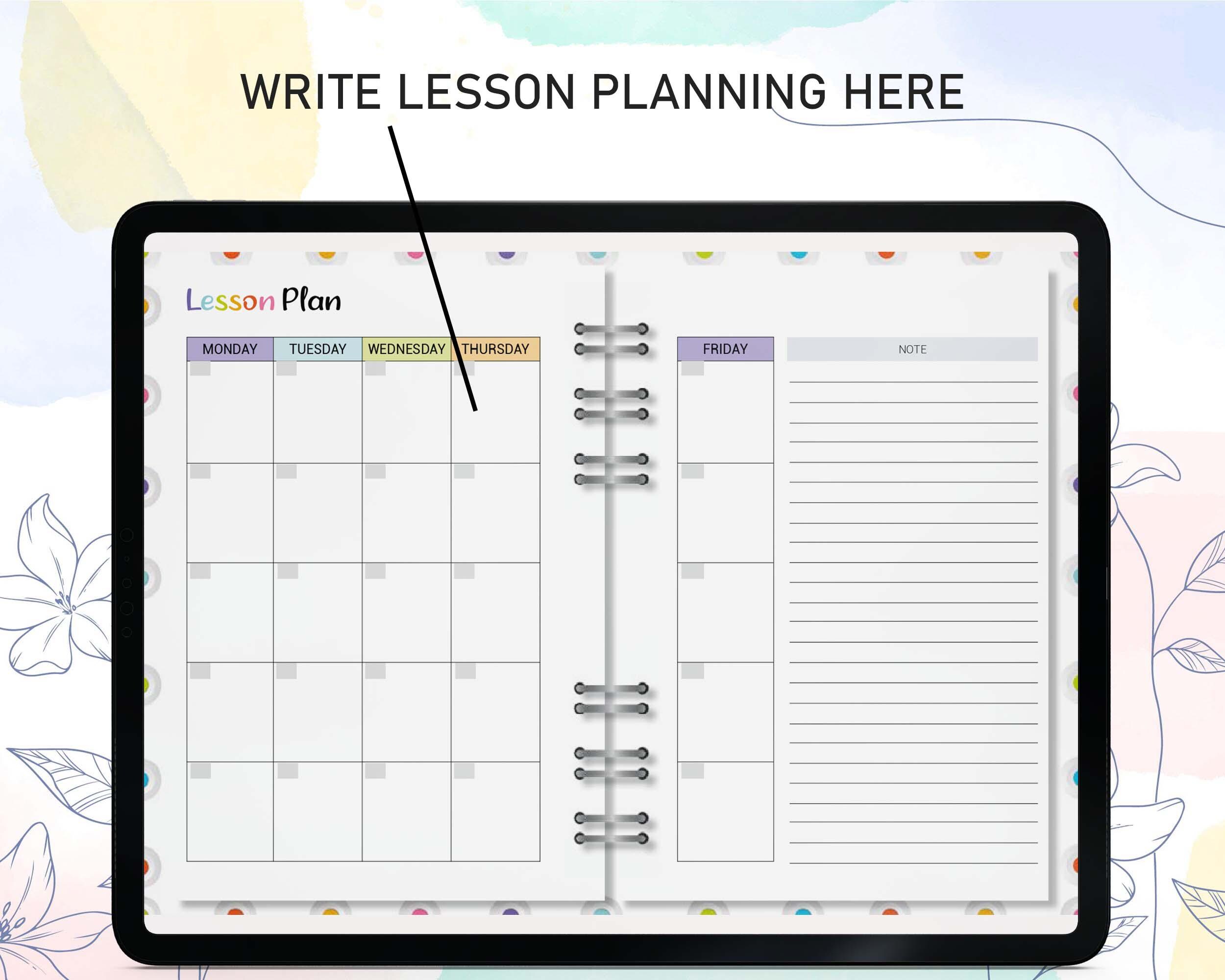 Teacher Planner, Classroom Planner, Lesson Plan Template, Teacher ...
