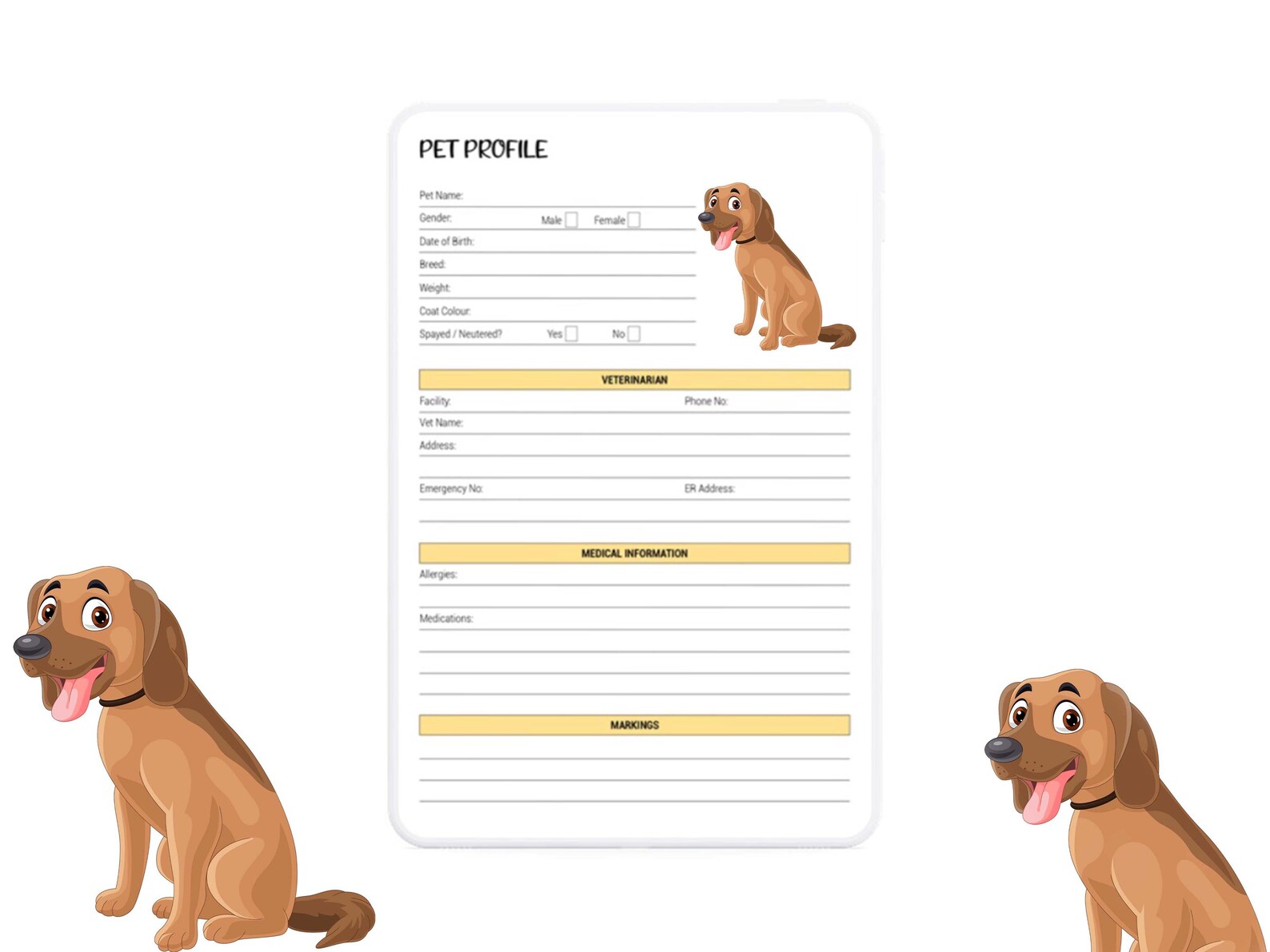 Dog Care Planner, Pet Care Organizer, Dog Health Tracker, Pet Schedule ...