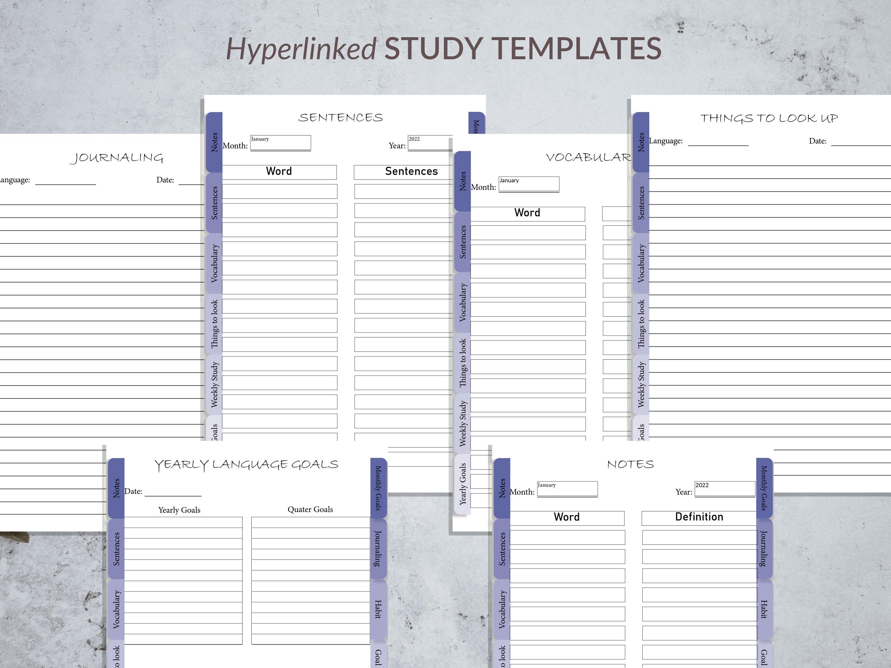 Printable Student Planner Bundle Academic Student Planner College ...