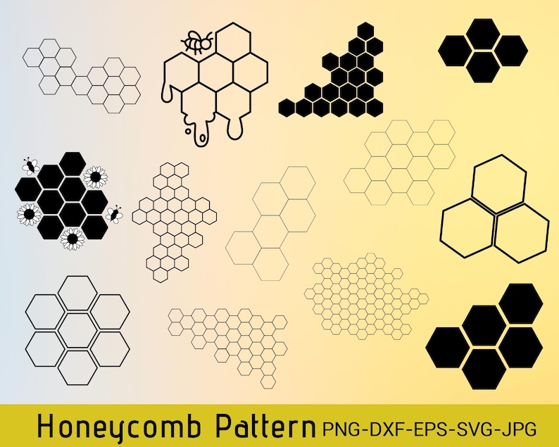 Honeycomb Pattern Svg, Geometric Svg Design, Honeycomb Background Svg ...