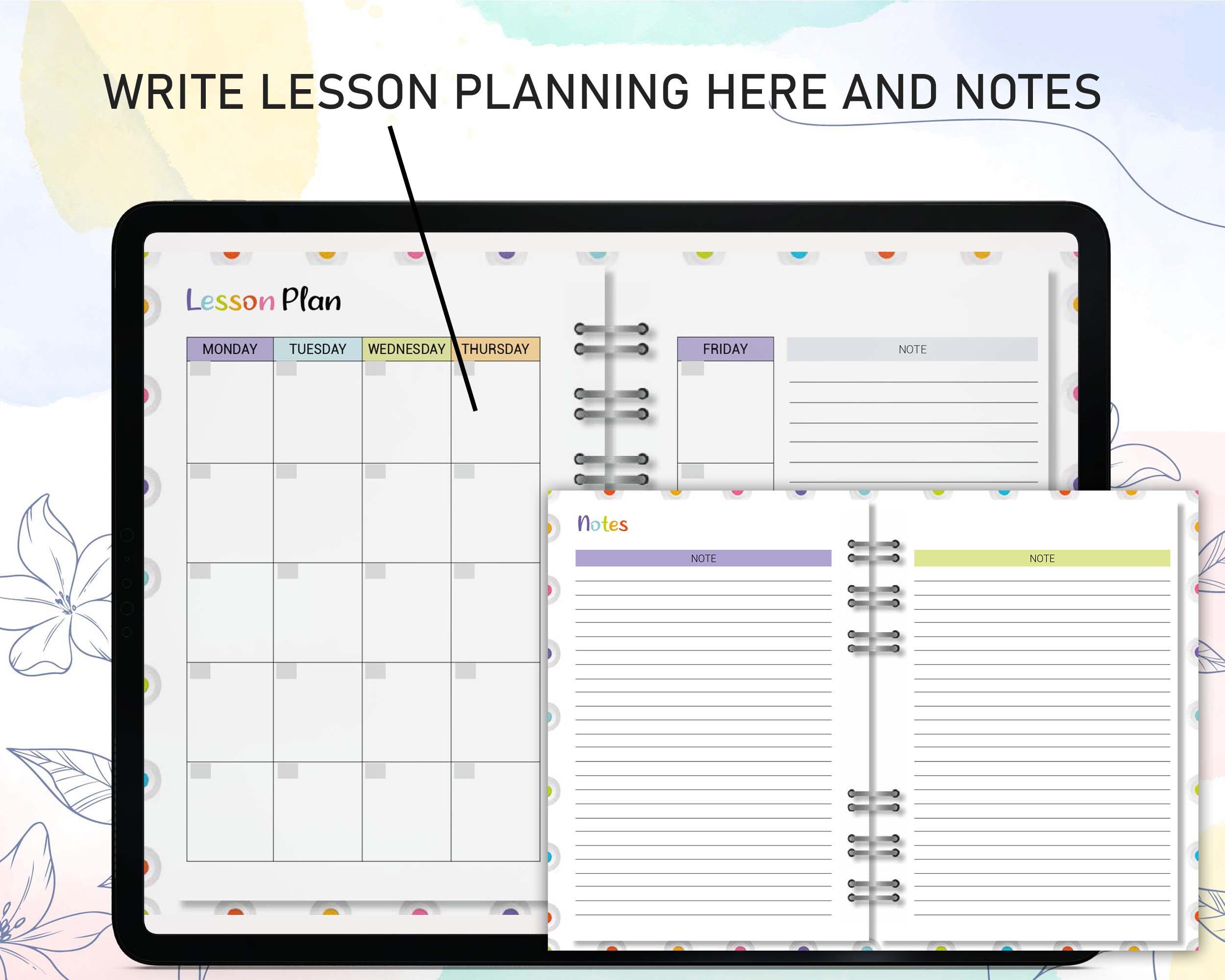 Teacher Planner, Classroom Planner, Lesson Plan Template, Teacher ...