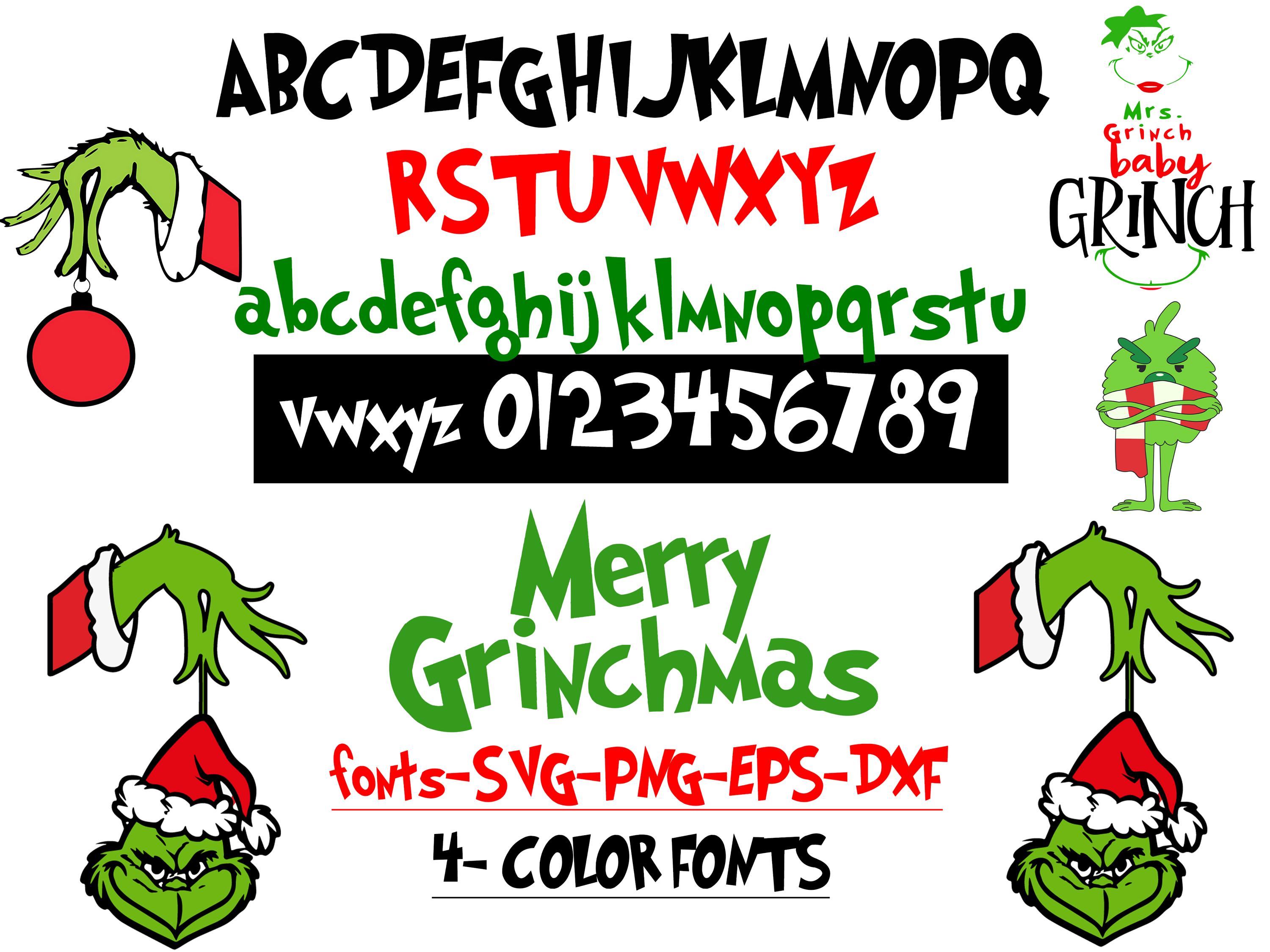 Grinch Hand Face Png, Green Font Svg Png Bundle, Grinch Font Svg Png ...