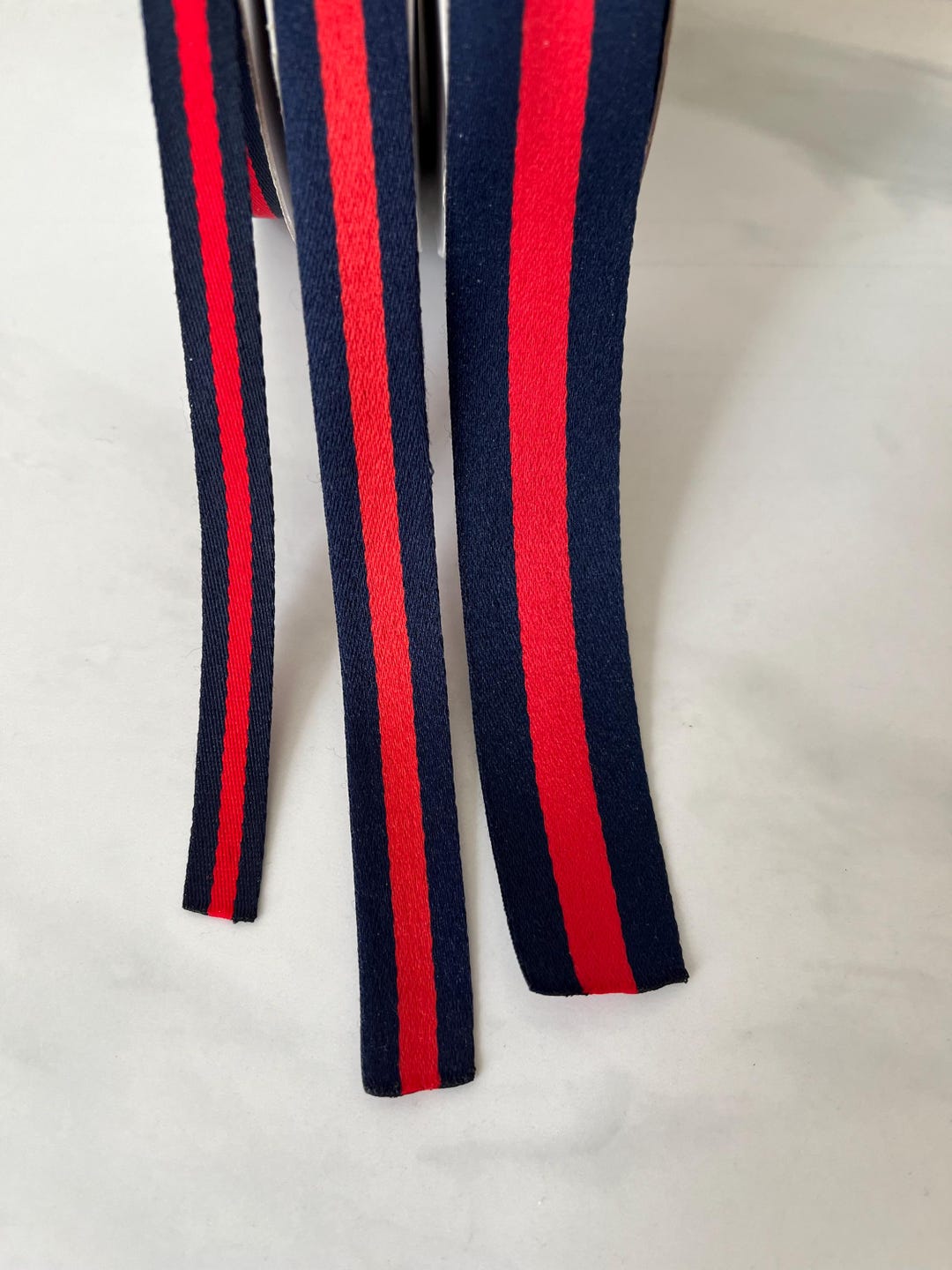 2 Yard High Quality Blue and Red Christmas Ribbon,craft Ribbon,1cm,1 ...