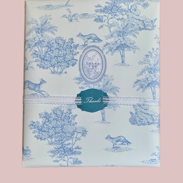 French Toile Paper - Etsy