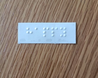Braille Sticker Label - Etsy