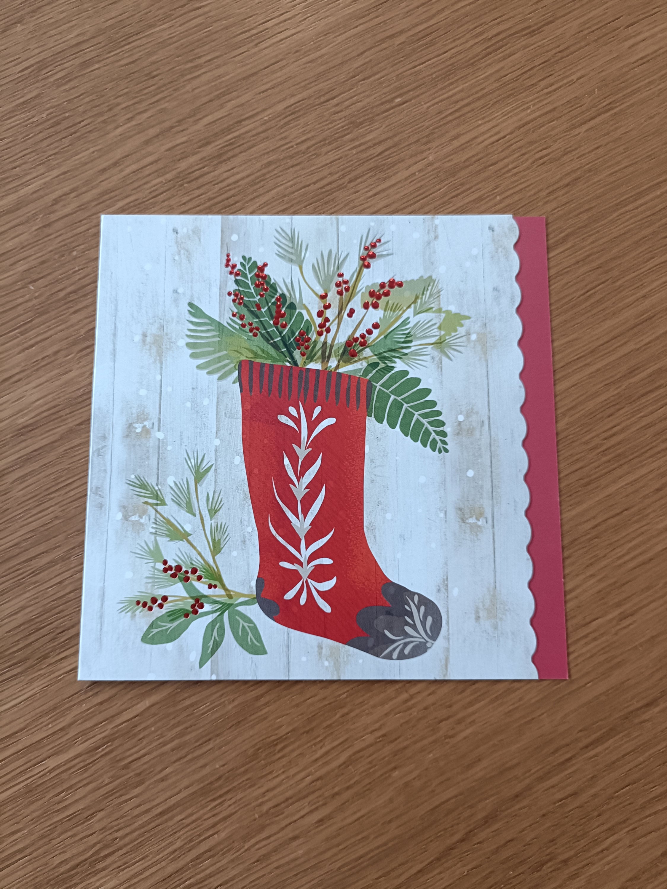 Tactile Braille Christmas Card for the Blind With Personalised Braille ...