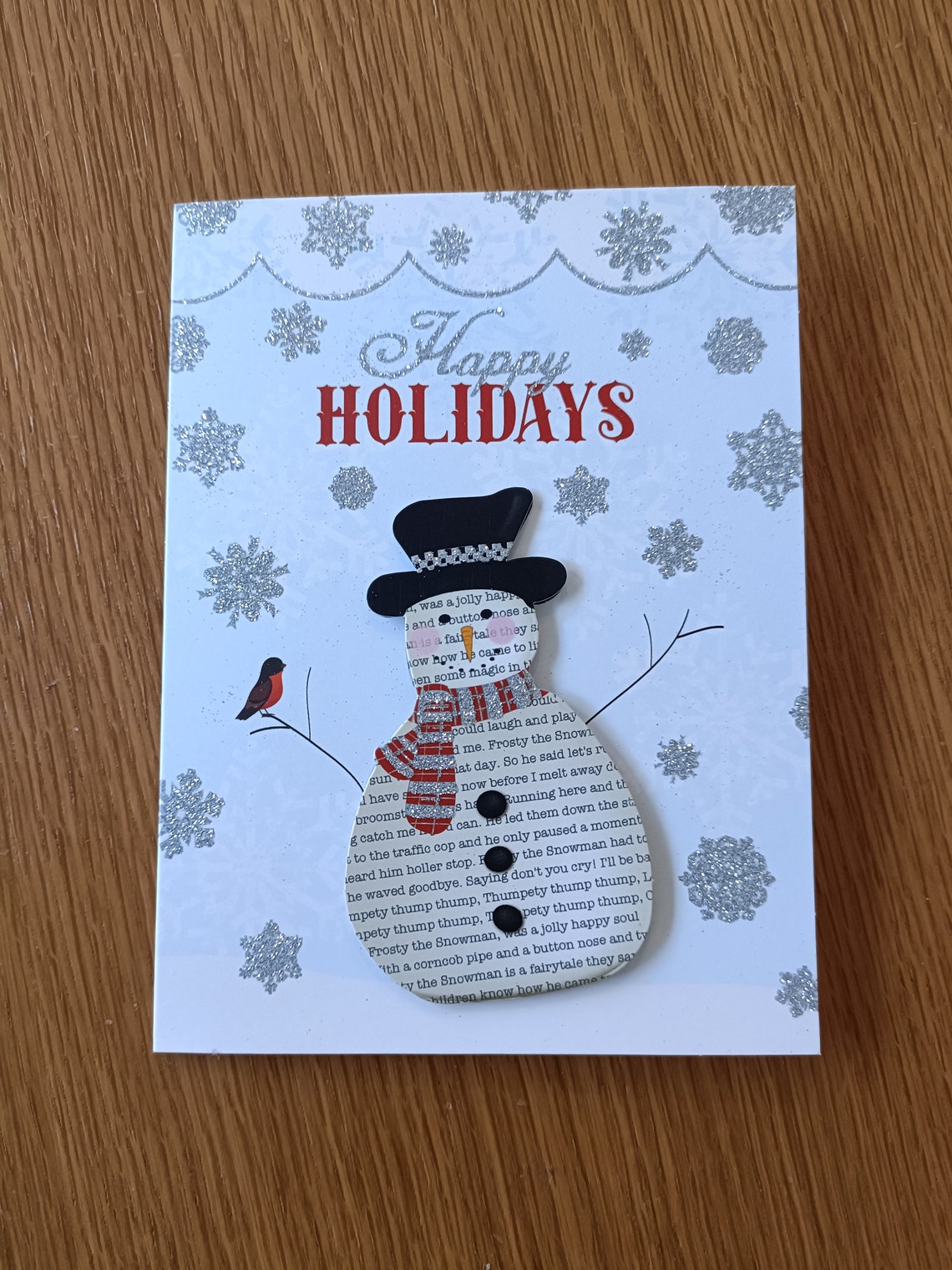 Tactile Braille Christmas Card for the Blind With Personalised - Etsy
