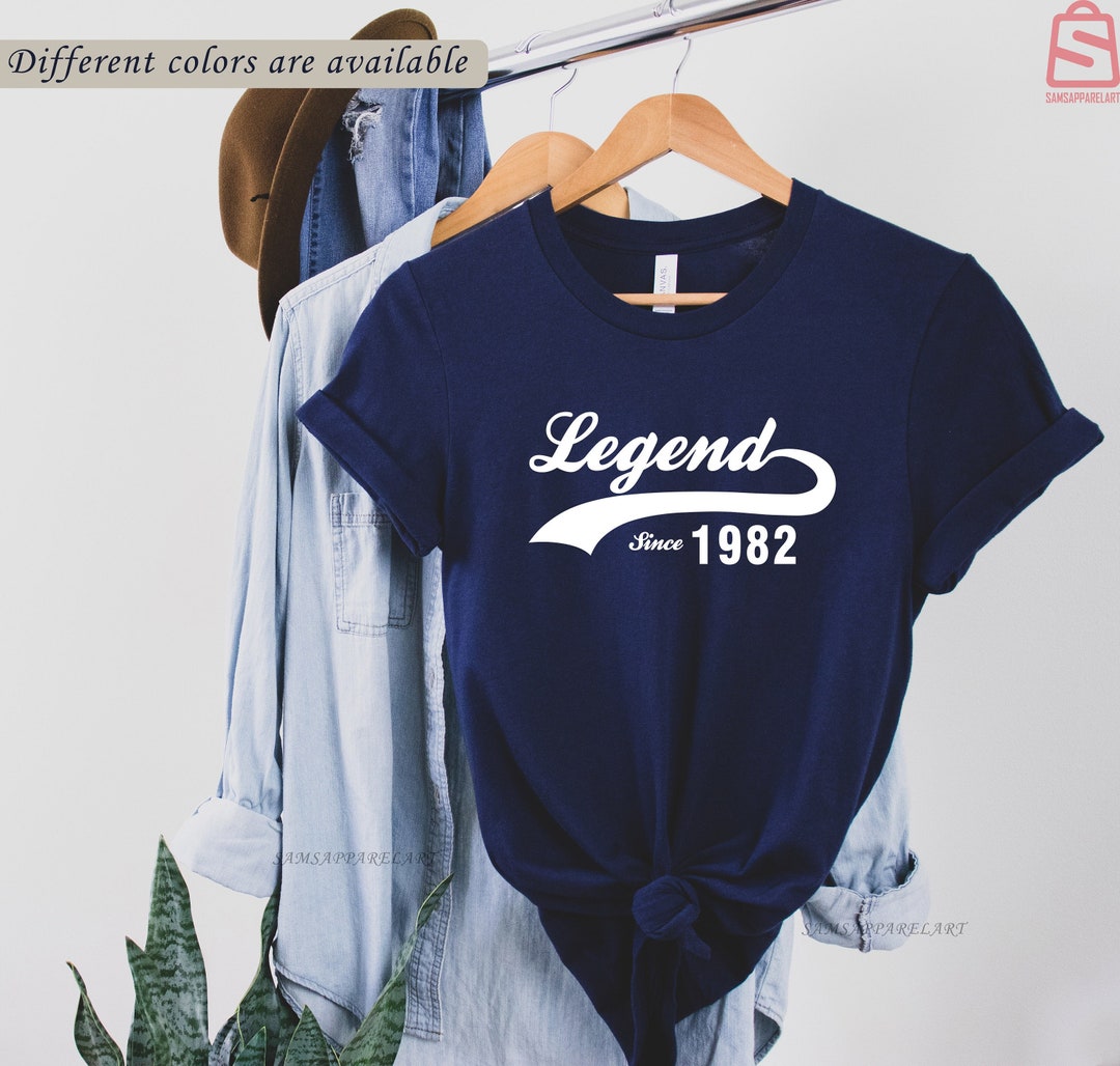 Legend Since 1982 T-shirt | 40th Birthday Gift | 40th Birthday T-shirt ...