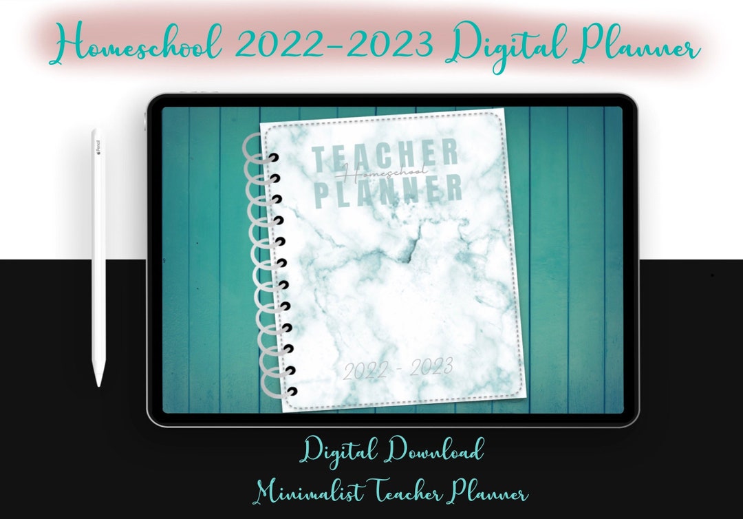 2022-2023 Digital Teacher Planner, Homeschool Planner Printable ...