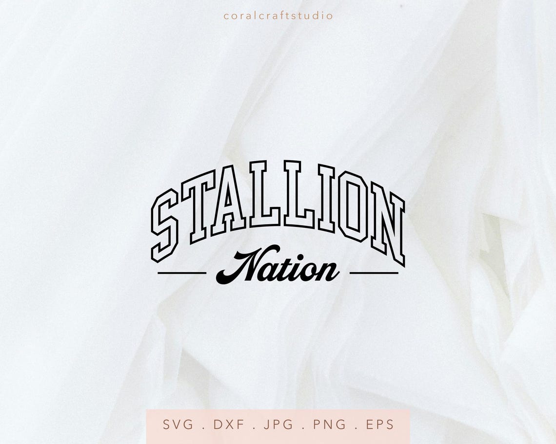 Stallion Nation SVG, PNG, Jpg, Dxf, Eps, Stallions Sublimation ...