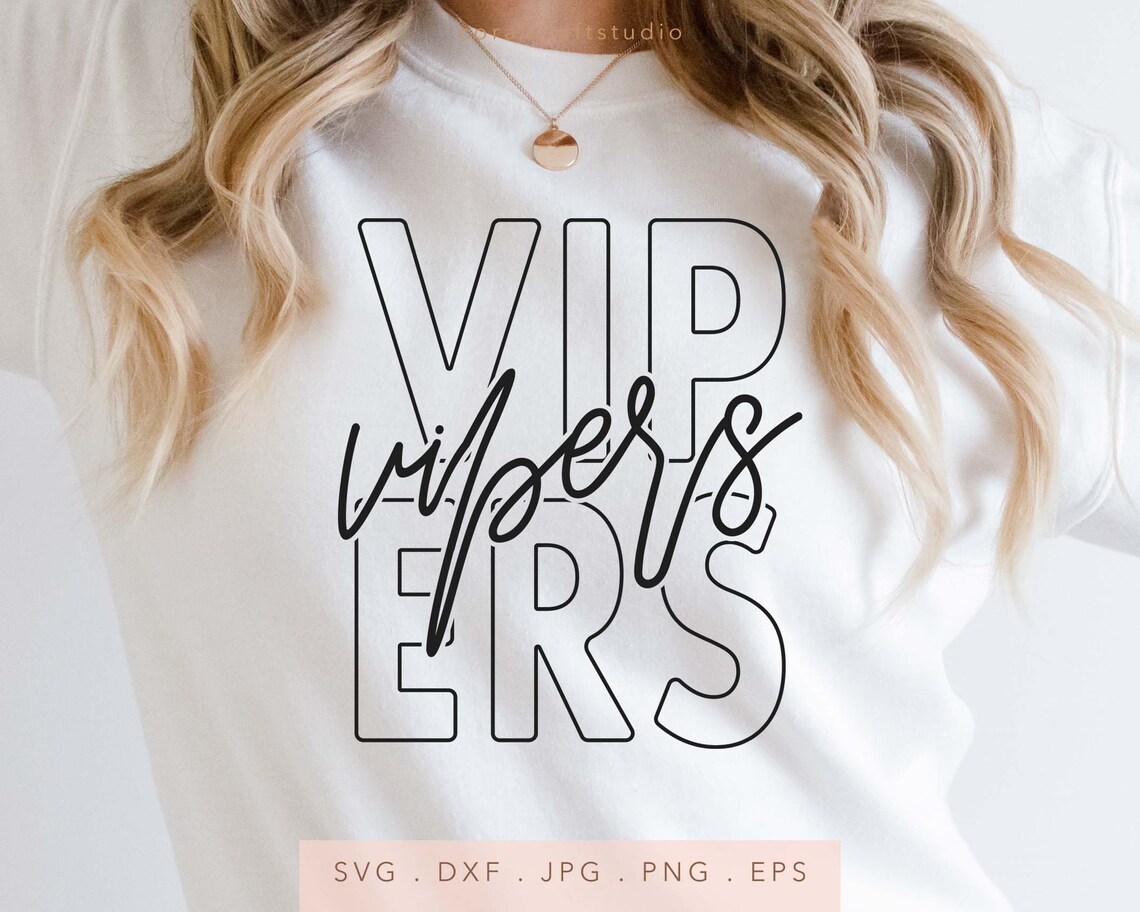 Vipers Team Name SVG DXF JPG Png Eps, Vipers Mascot School Svg, Vipers ...