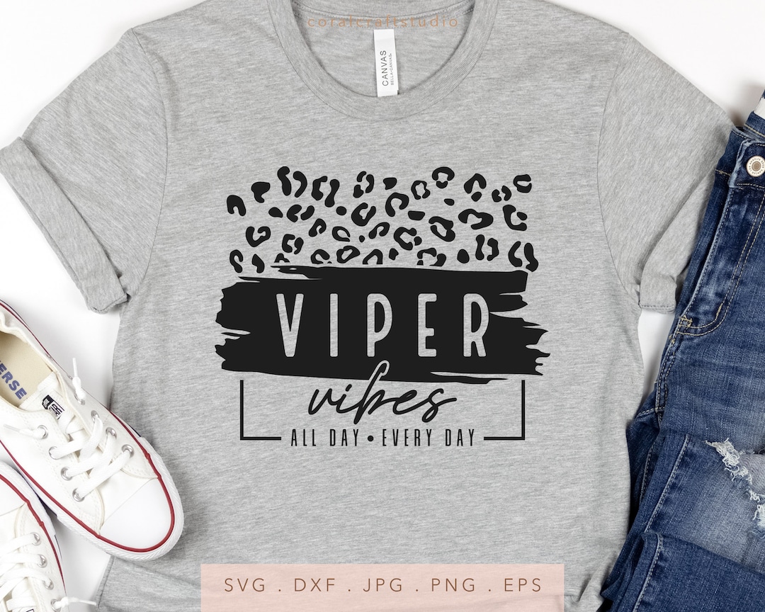 Viper Vibes Leopard SVG PNG DXF Jpg Eps, Vipers Team Spirit Svg, Vipers ...