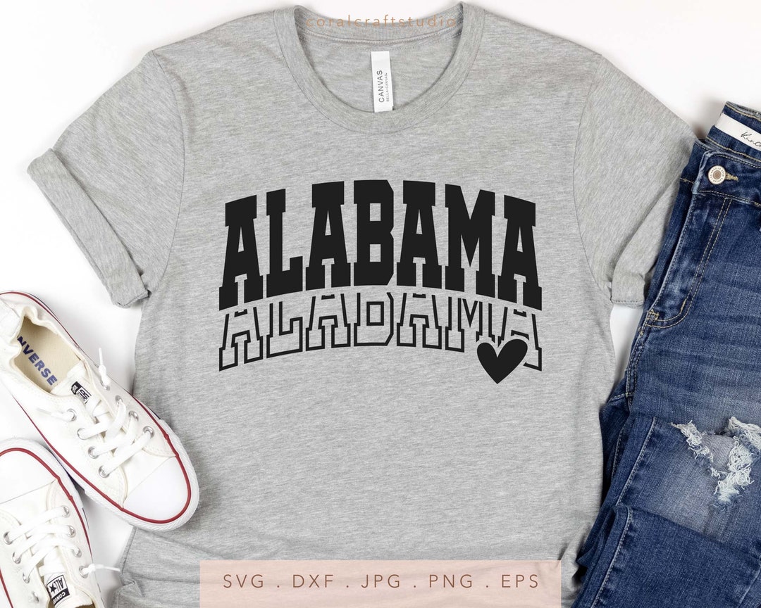 Arched Alabama SVG DXF JPG Png Eps, Alabama Sublimation, Alabama Home ...