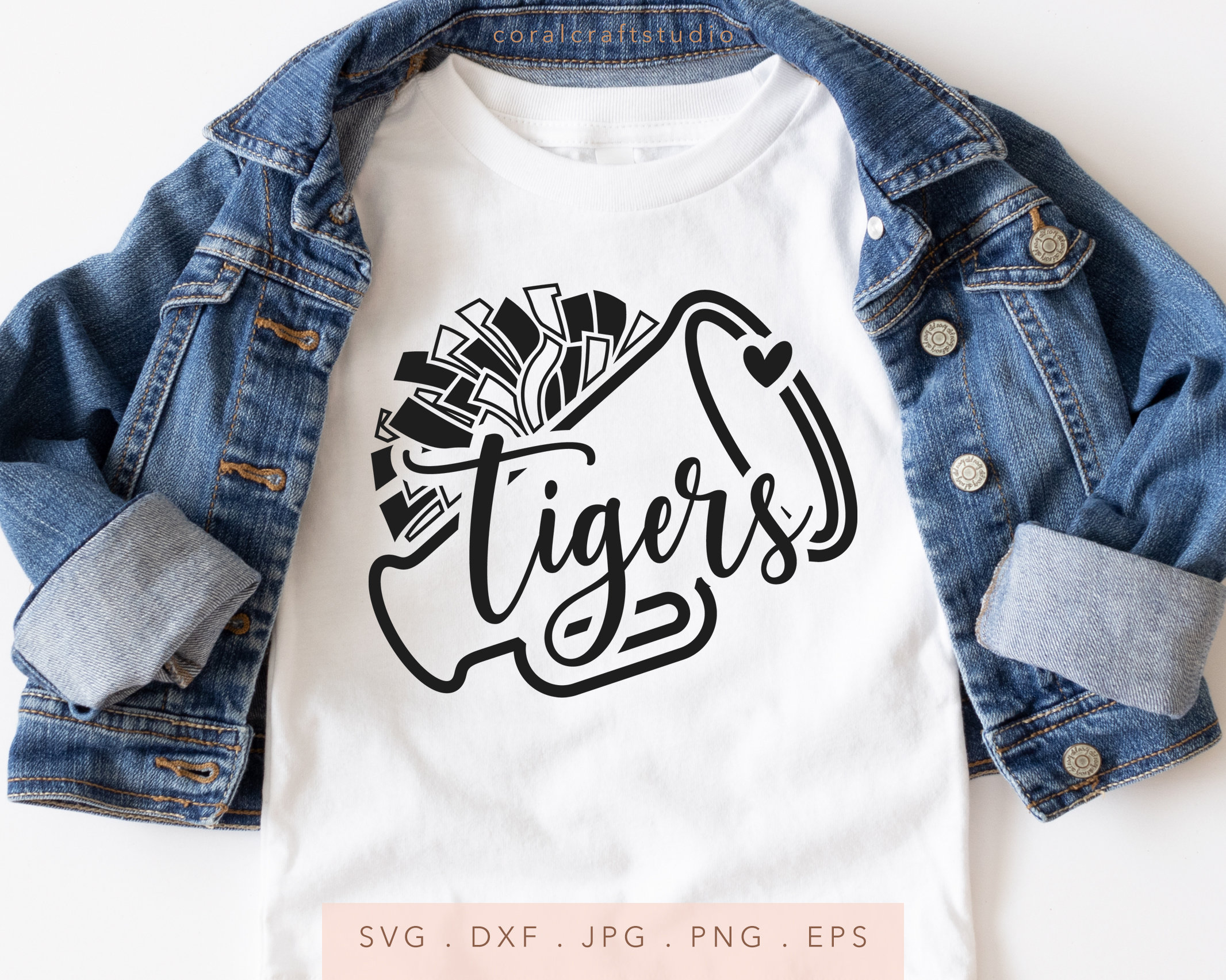 Tigers Cheer Megaphone SVG, School Team Spirit (digital Files) - Etsy