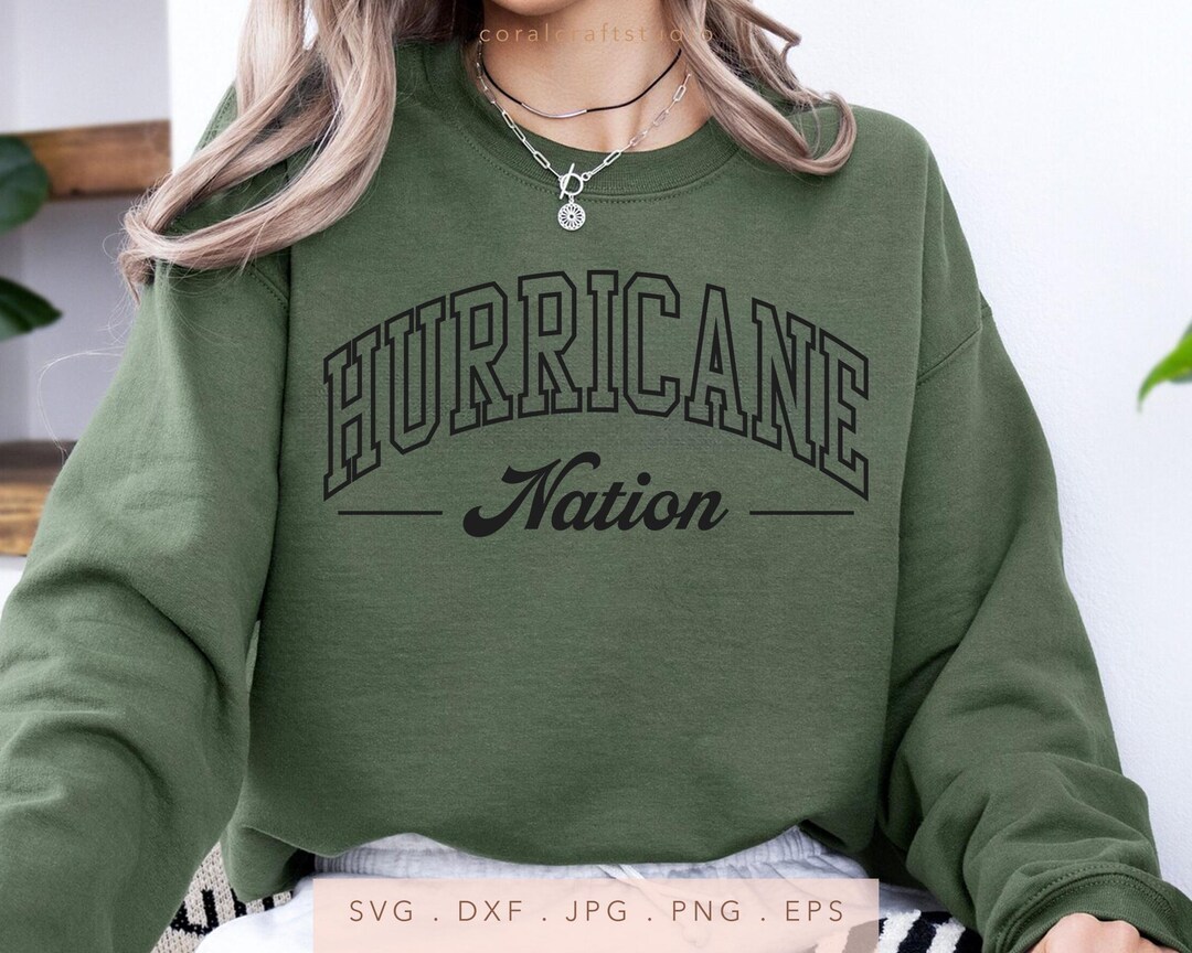 Hurricane Nation SVG, PNG, Jpg, Dxf, Eps, Hurricanes Sublimation ...