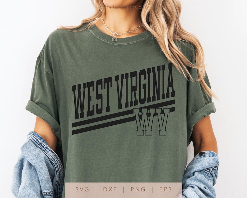 West Virginia WV Svg, Png, Dxf, Eps, West Virginia State Design Cricut ...