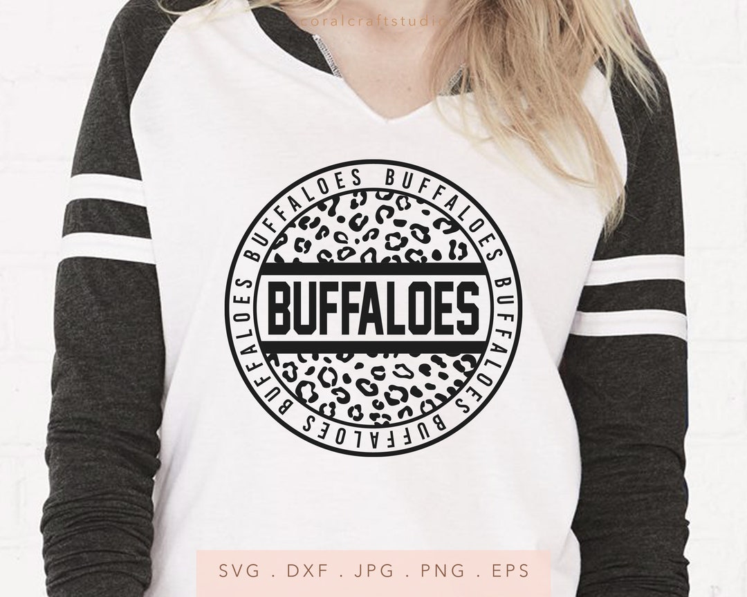 Buffaloes Leopard Print SVG PNG DXF Jpg Eps, Buffaloes School Mascot ...