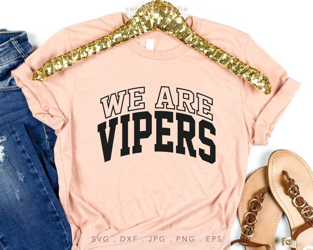 We Are Vipers Varsity SVG PNG DXF Jpg Eps, Vipers Iron On, Vipers ...
