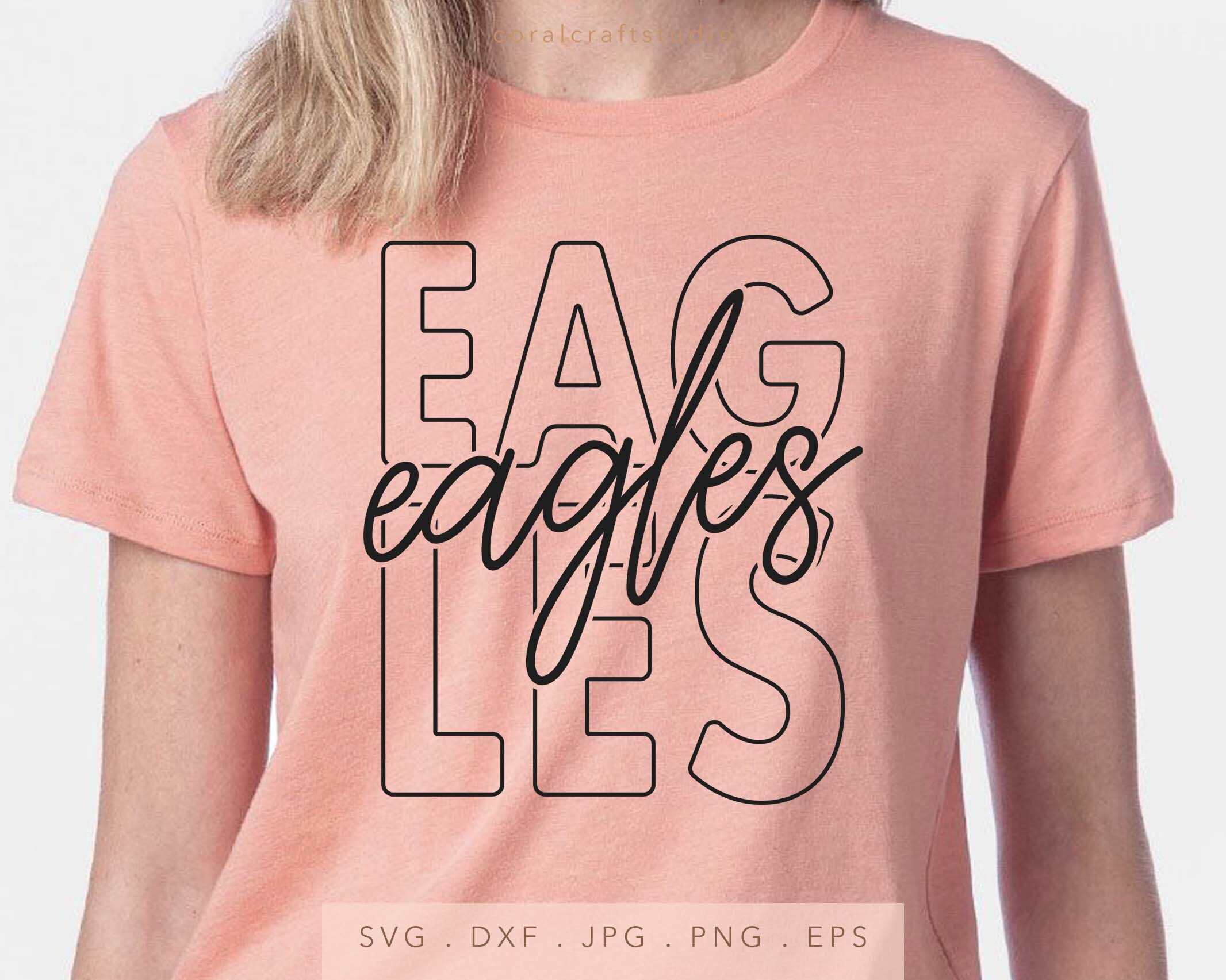 Eagles Team Name SVG DXF JPG Png Eps Eagles Mascot Team - Etsy