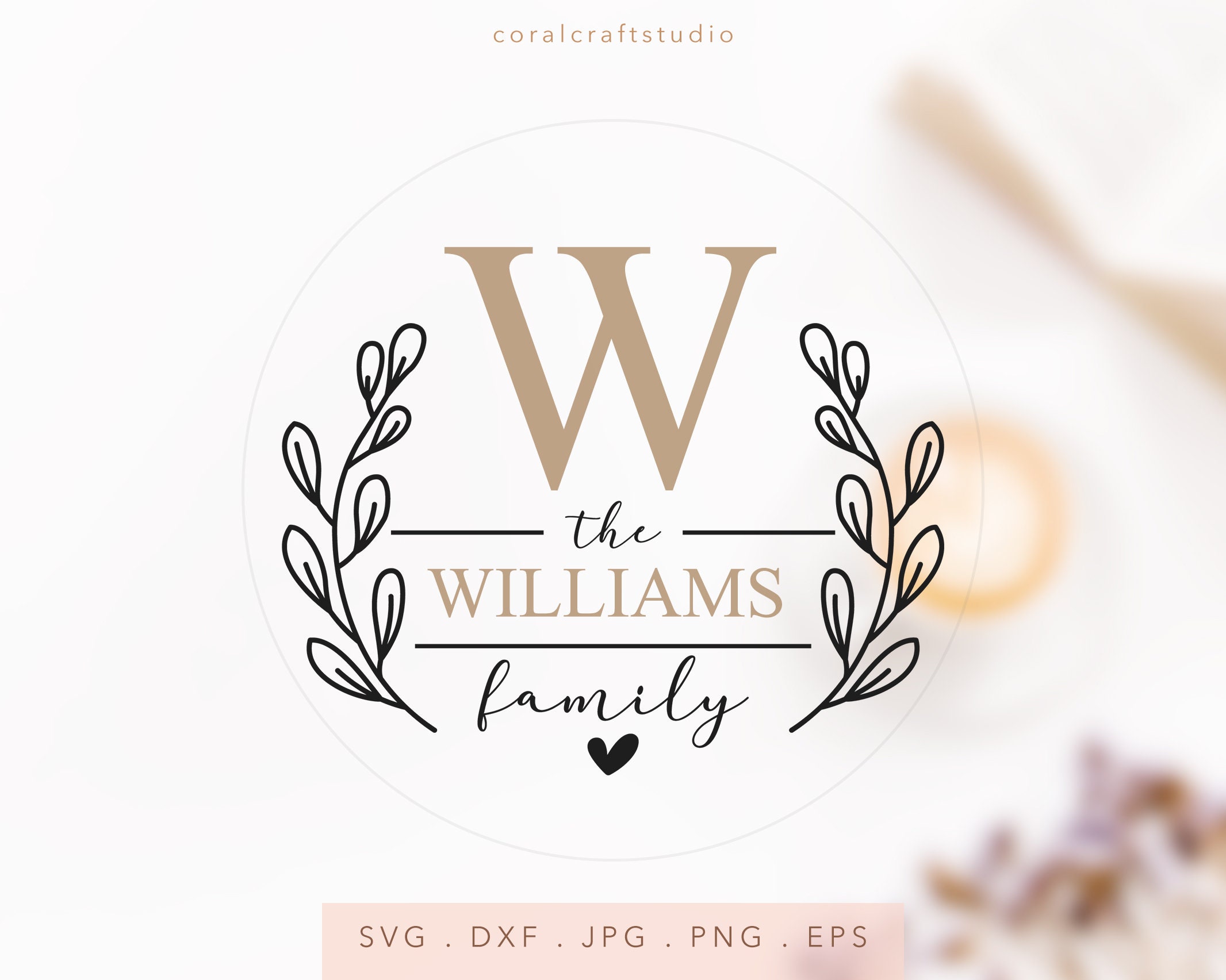 Family Monogram SVG Family Last Name SVG Family Sign Svg - Etsy