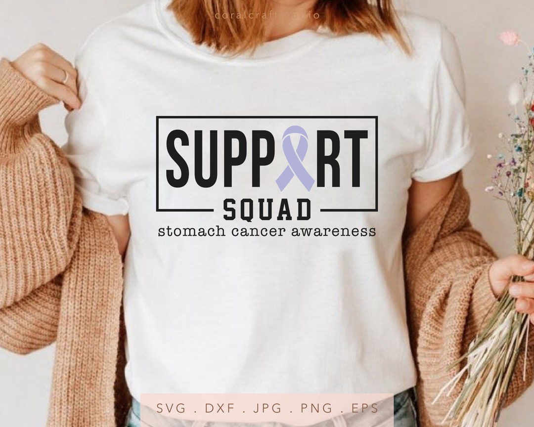 Stomach Cancer Support Squad SVG DTF PNG Jpg Eps, Stomach Cancer ...