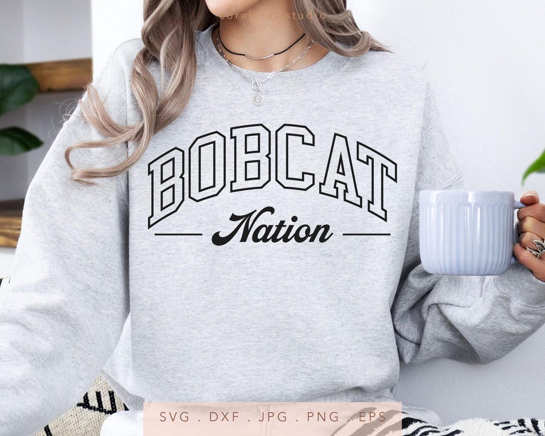 Bobcat Nation SVG, PNG, Jpg, Dxf, Eps, Bobcats Sublimation, Bobcats ...