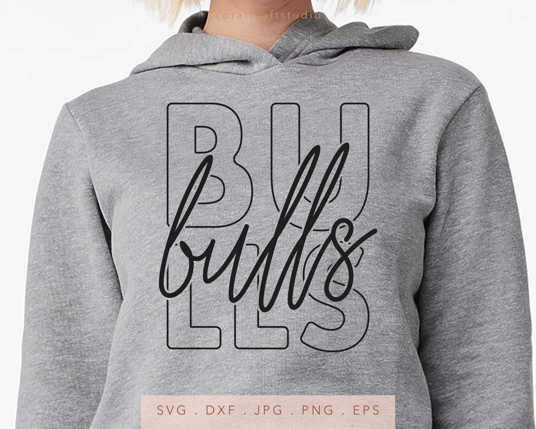 Bulls Team Name SVG DXF JPG Png Eps, Bulls Mascot Team School Svg ...