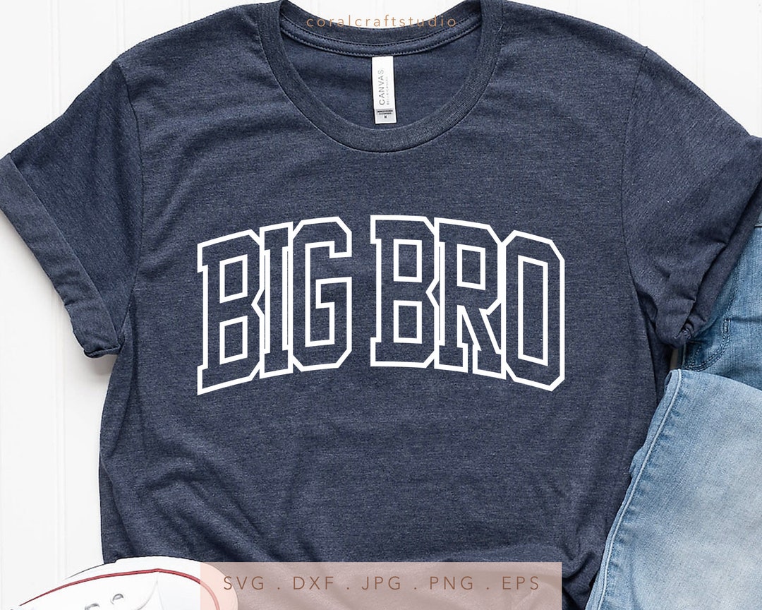Big Bro SVG DTF PNG Jpg Eps, Sibling Sweatshirt Sublimation, Trendy ...