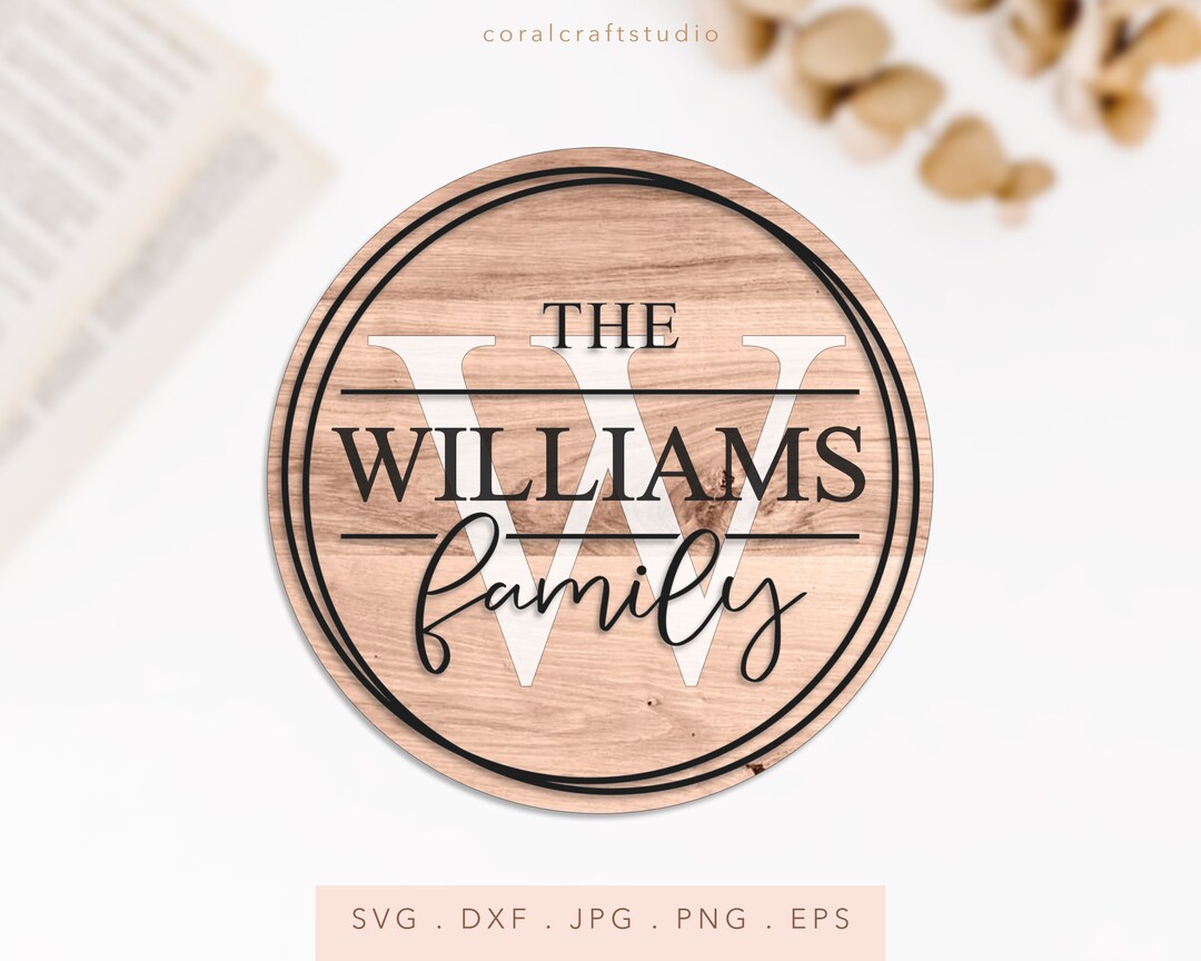Family Monogram SVG, Family Last Name SVG, Family Sign Svg, Farmhouse ...
