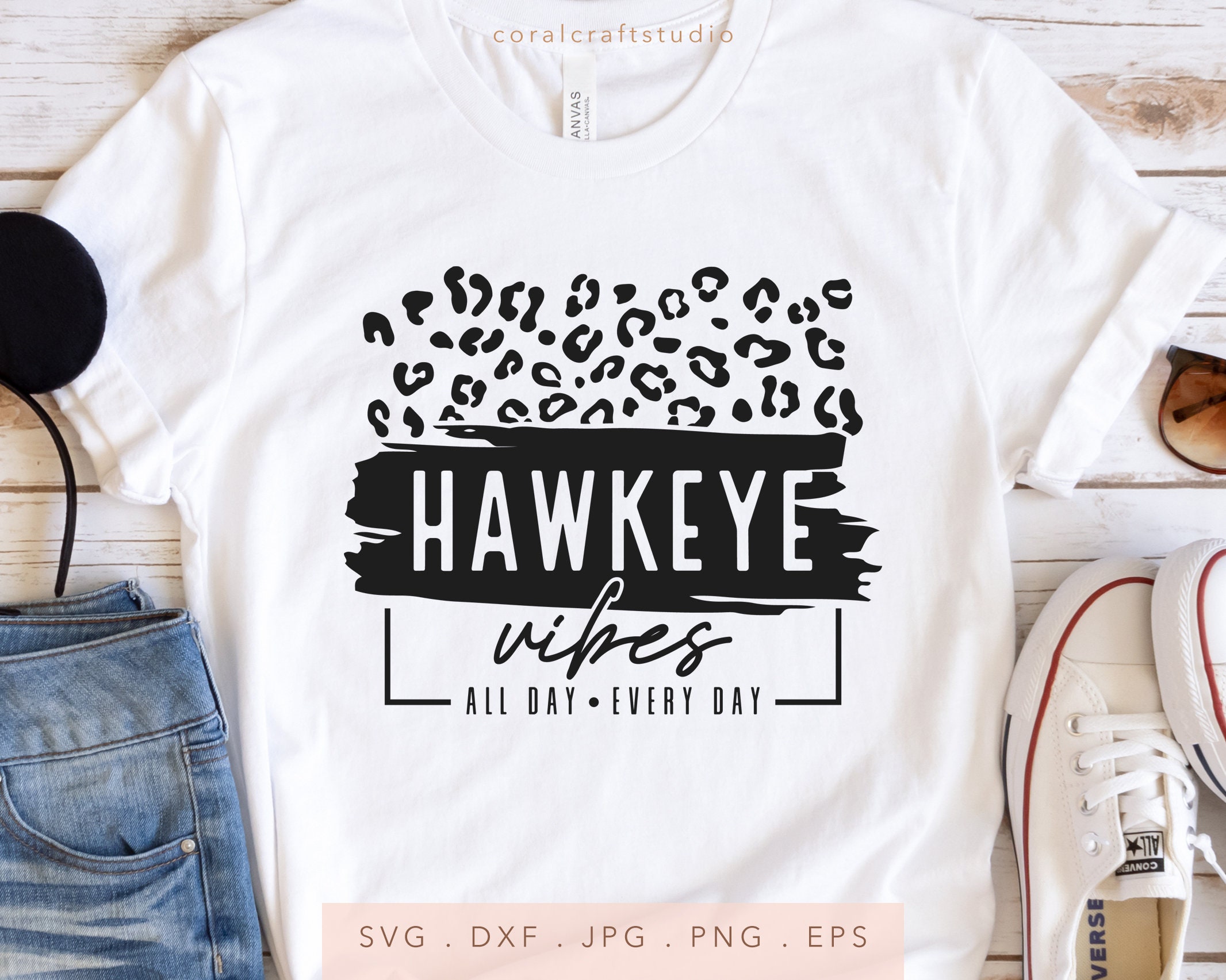 Hawkeye Vibes Leopard SVG PNG DXF Jpg Eps, Hawkeyes Team Spirit Svg ...