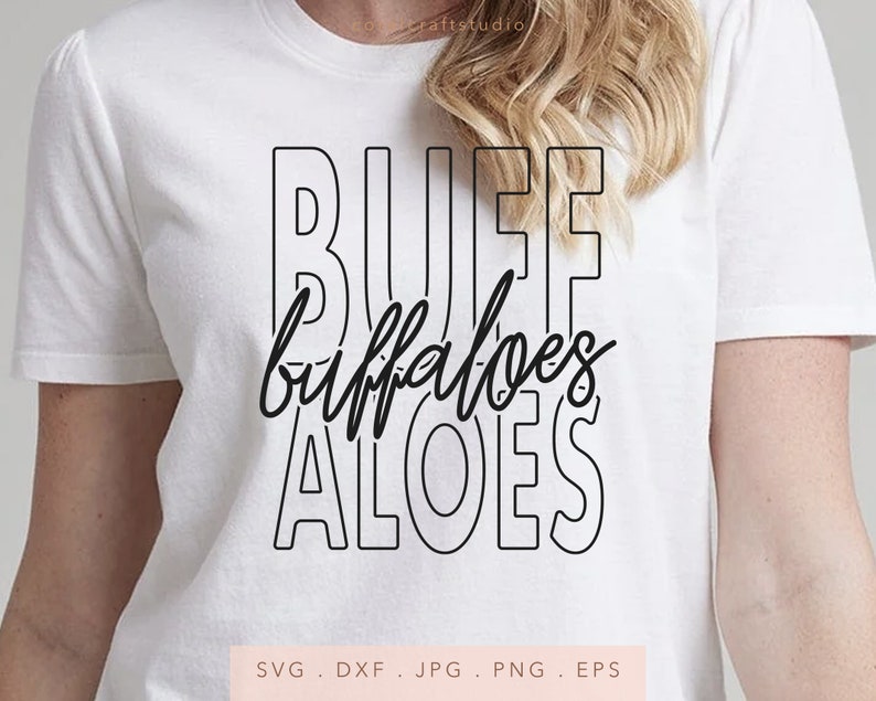 Buffaloes Team Name SVG DXF JPG Png Eps Buffaloes Mascot - Etsy