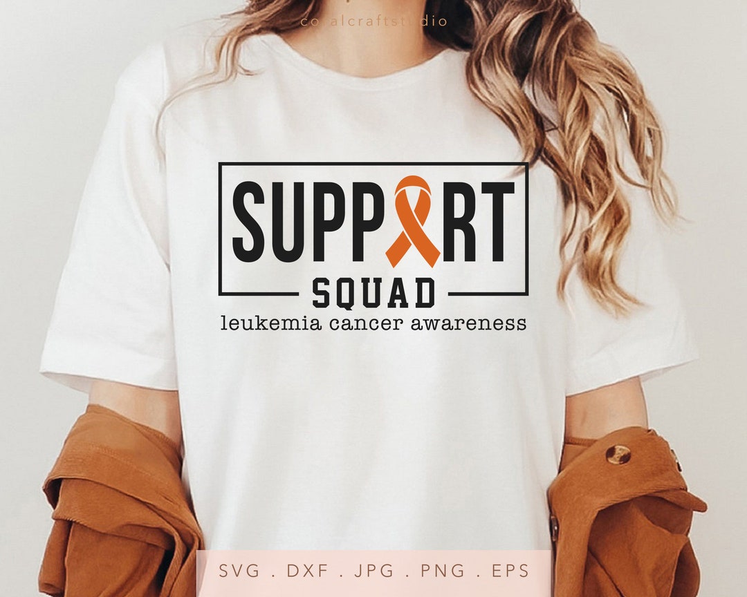 Leukemia Cancer Support Squad SVG DTF PNG Jpg Eps, Leukemia Cancer ...