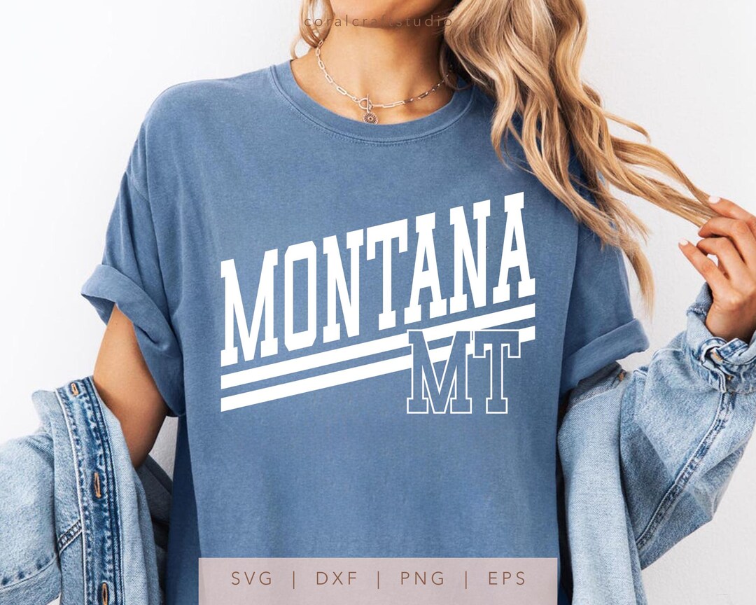 Montana MT Svg, Png, Dxf, Eps, Montana State Design Cricut, Trendy ...