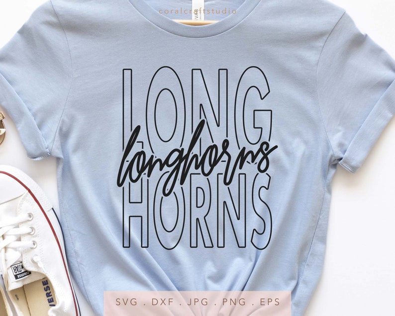 Longhorns Team Name SVG DXF JPG Png Eps Longhorns Mascot - Etsy