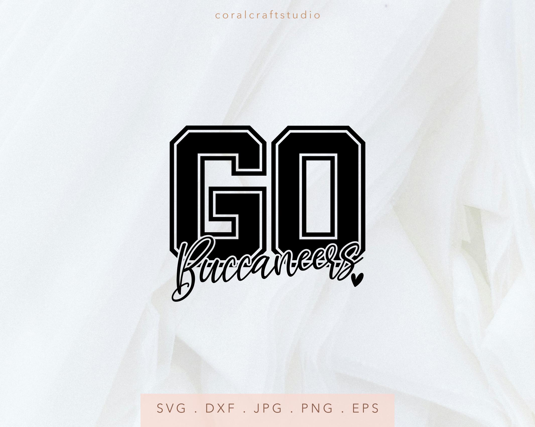 GO Buccaneers SVG, PNG, Dxf, Jpg, Eps, Buccaneers Silhouette Cameo ...