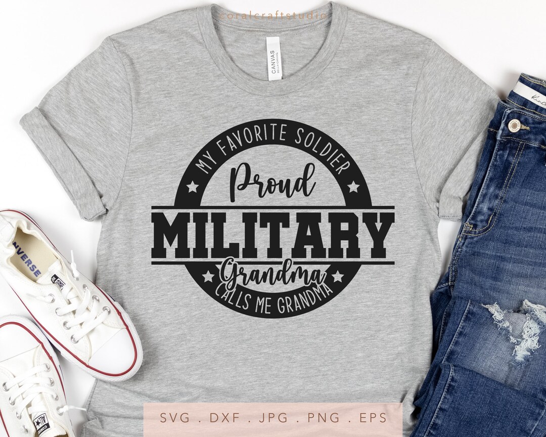 Proud Military Grandma SVG DXF JPG Png Eps, Grandma Svg, Military Svg ...