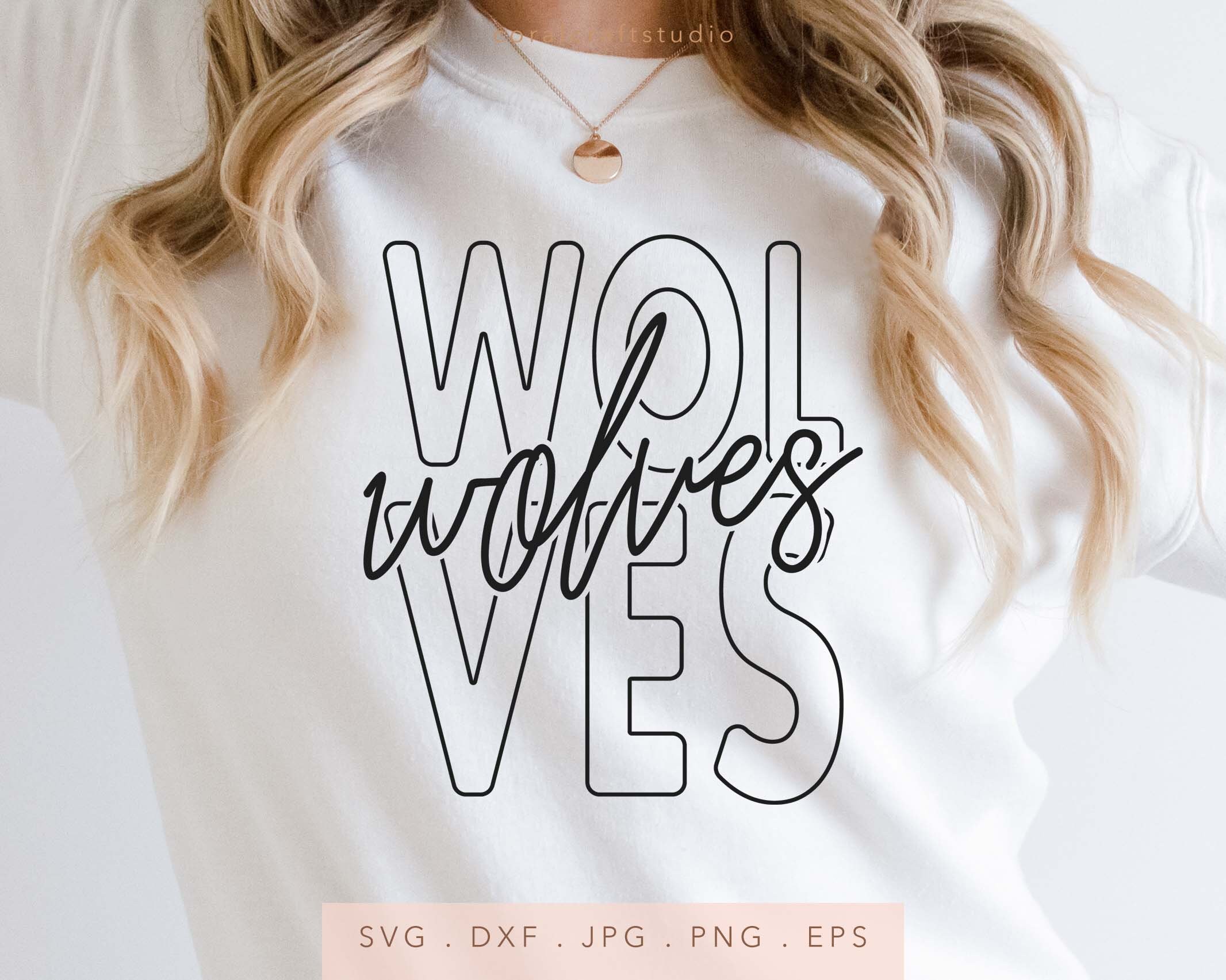 Wolves Team Name SVG DXF JPG Png Eps, Wolves Mascot Team School Svg ...
