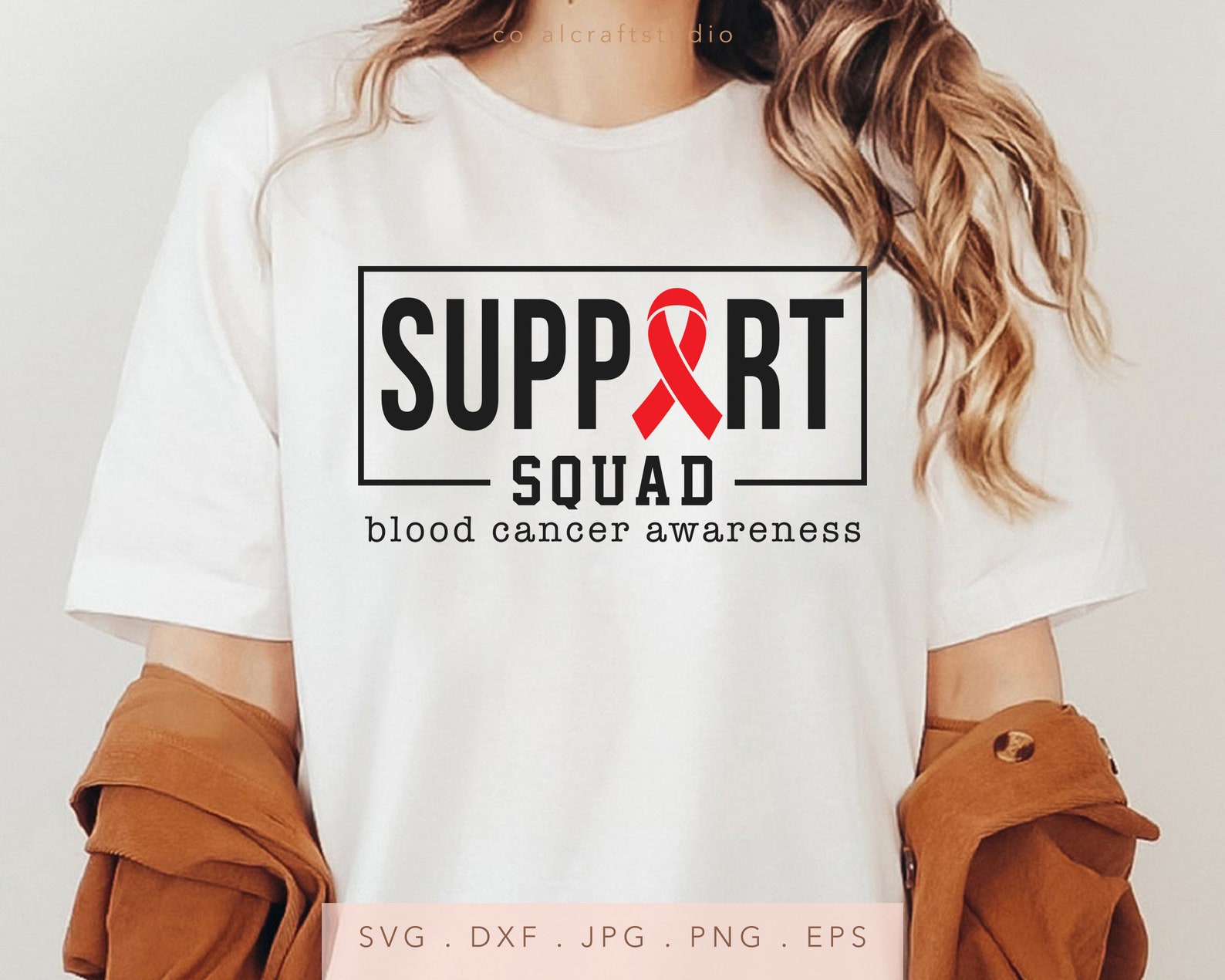 Blood Cancer Support Squad SVG DTF PNG Jpg Eps, Blood Cancer Awareness ...