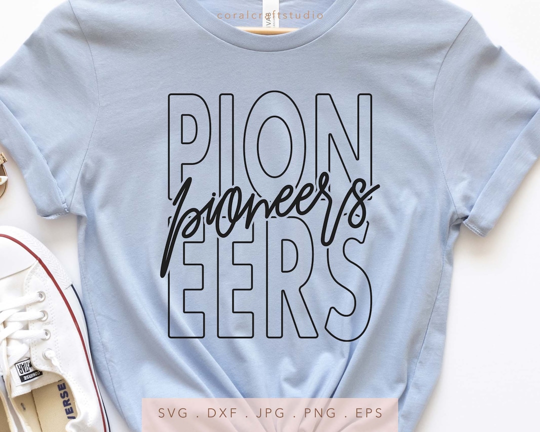 Pioneers Team Name SVG DXF JPG Png Eps, Pioneers Mascot School Svg ...