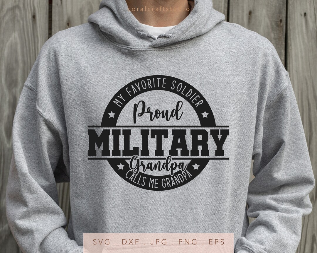 Proud Military Grandpa SVG DXF JPG Png Eps, Grandpa Svg, Military Svg ...
